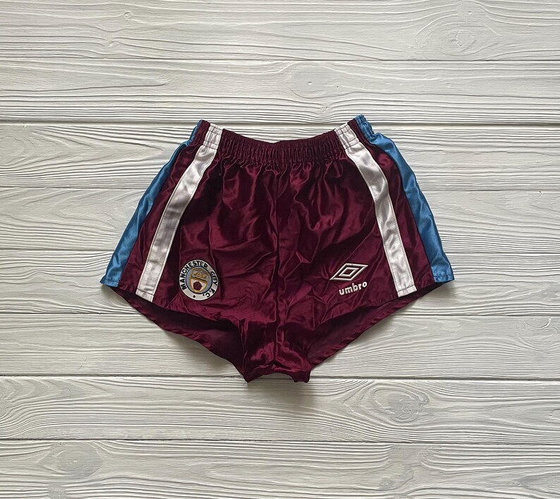 Vintage Manchester City 80s Football Shorts Soccer Retro SZ 28 - Etsy