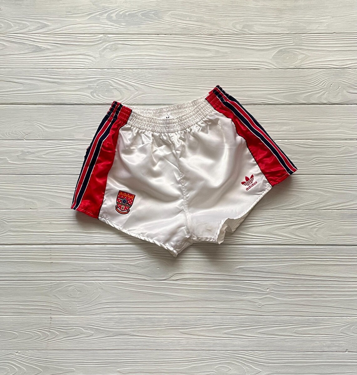 Vintage Arsenal London Home Football Shorts 1990-1992 White Sz 30 S ...