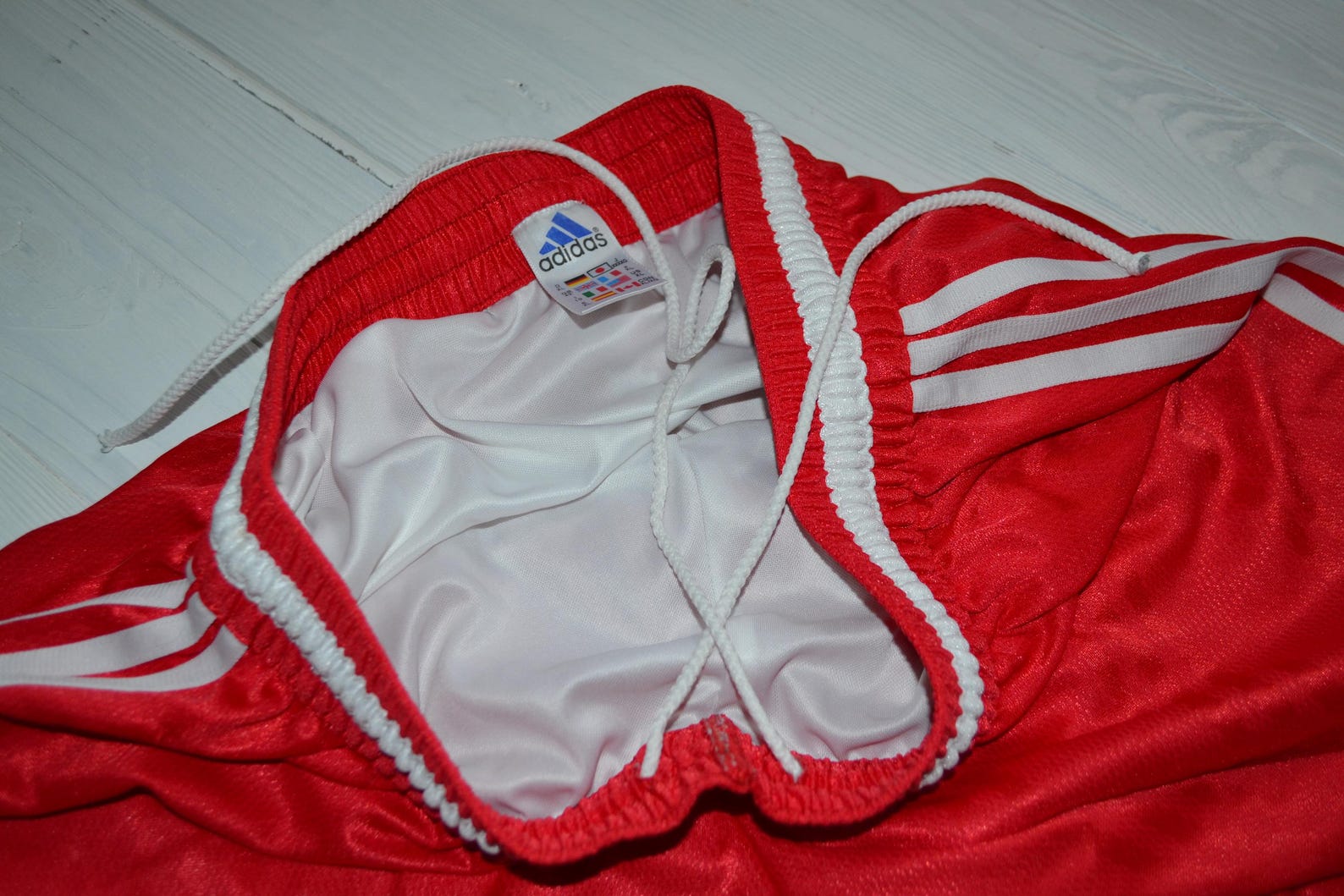 Vintage Adidas Originals Football Shorts 90s 1990s Soccer Retro Red ...
