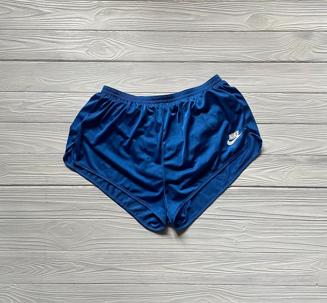Rare Vintage 1980’s 80’s Nike Running Sprinter Shorts Size L Large Blue ...