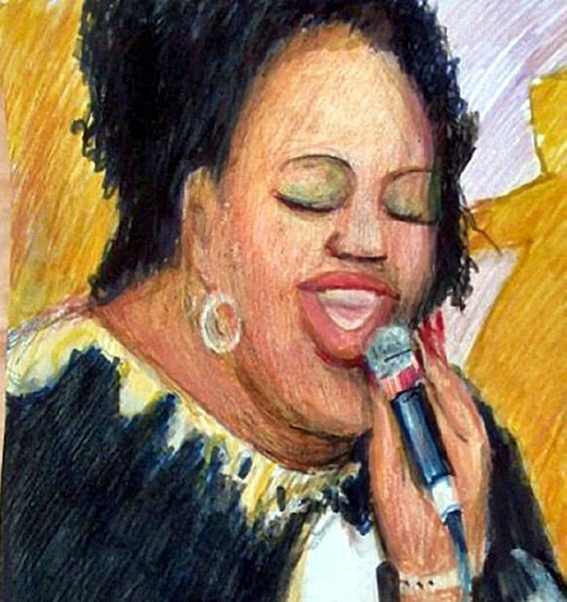 Georgia Blues Singer Original Painting in Frame - Etsy