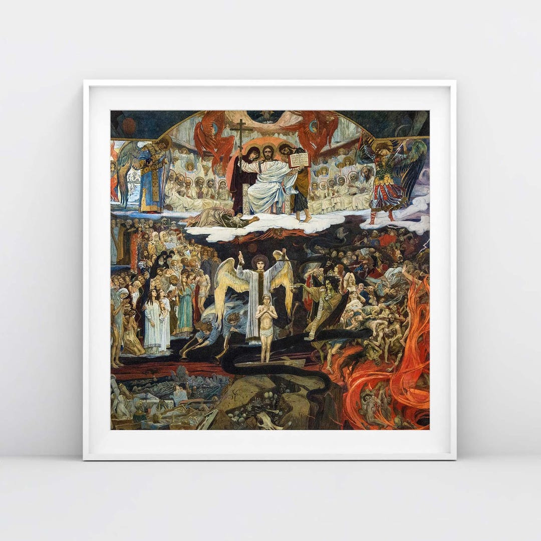 Vasnetsov "last Judgment" Poster – Highest Museum-quality Print - Etsy