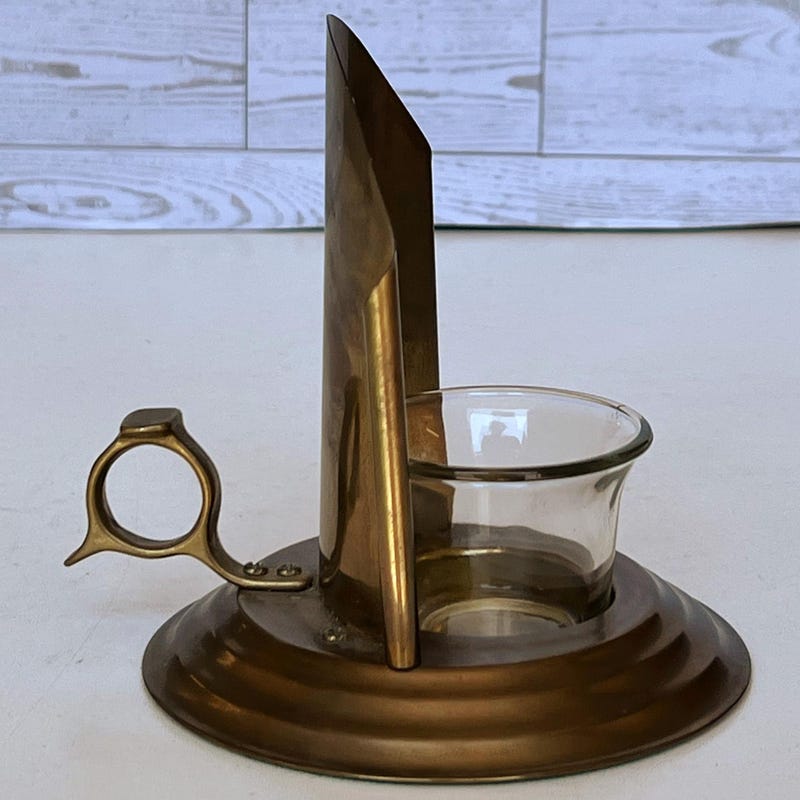 Brass Candle Holder - Etsy