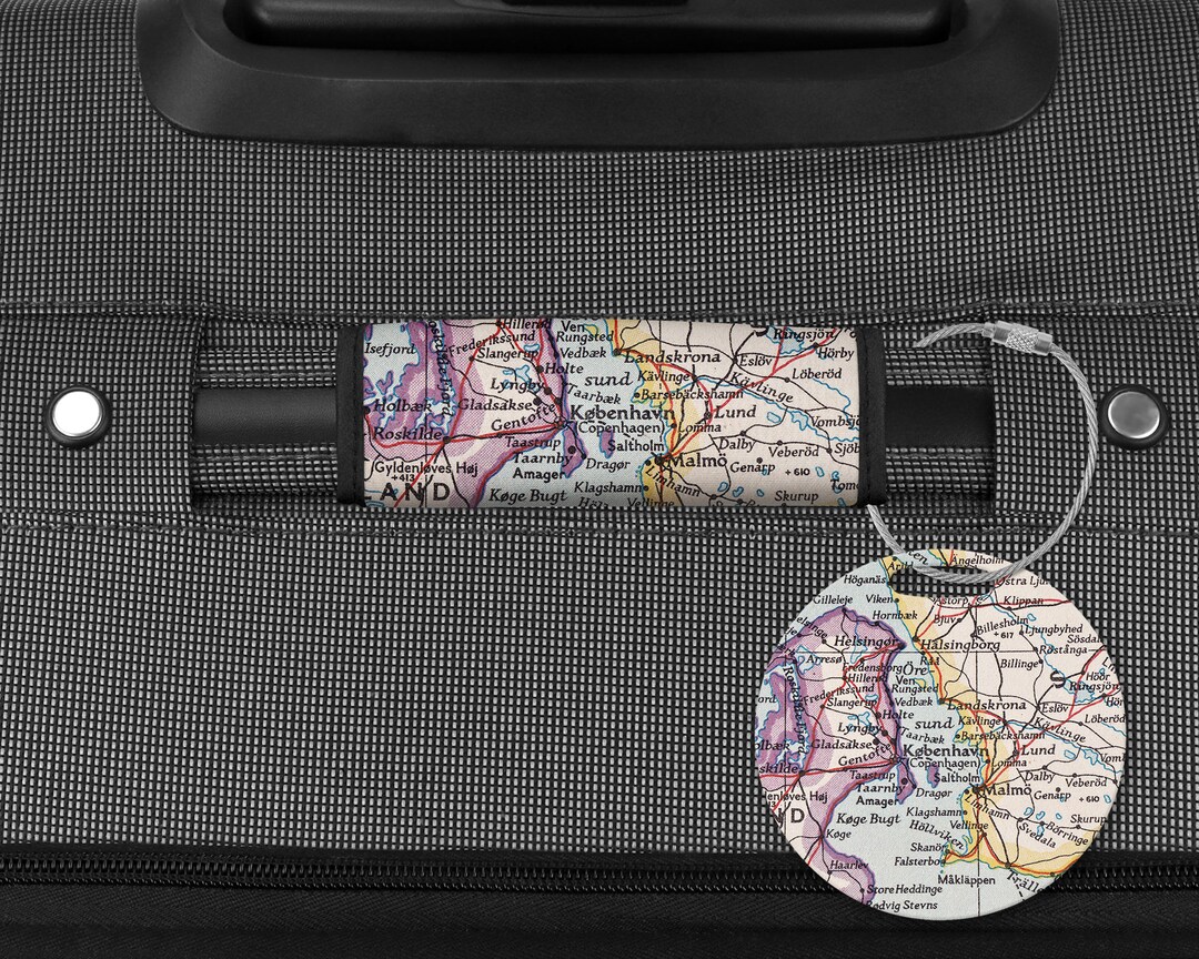 Copenhagen Denmark Map Luggage Tag Copenhagen Vacation Copenhagen ...