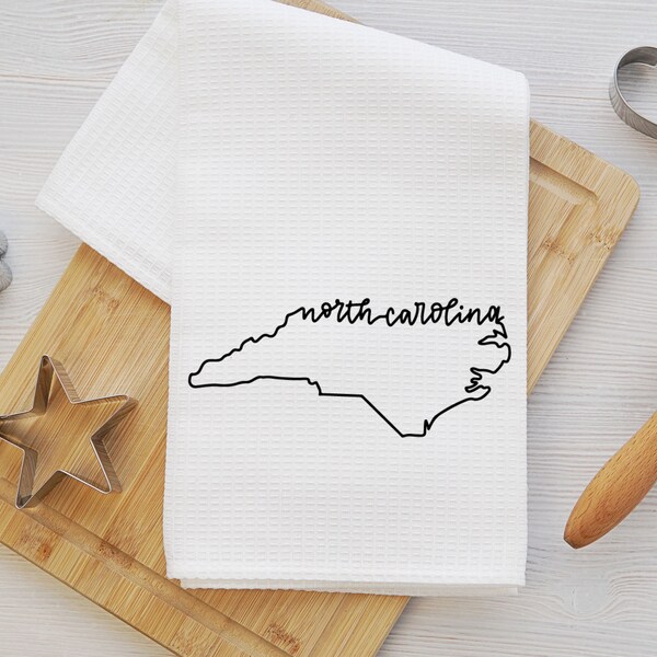 North Carolina Map - Etsy