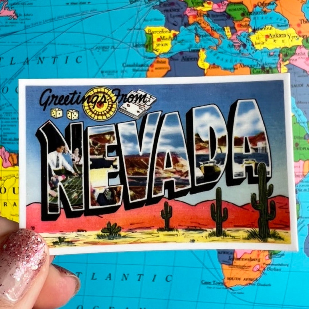 Nevada Laptop Sticker - Nevada Water Bottle Sticker - Nevada Sticker ...