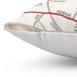 Loras College Map Pillow Loras College Pillow Loras College Map ...