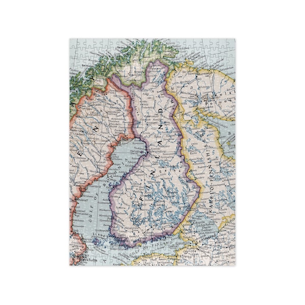 Finland Map - Etsy