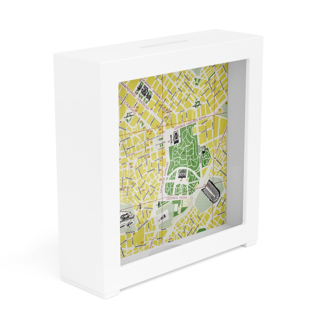 Athens Greece Shadow Box Bank Greece Vacation Fund Greece Shadow Box ...