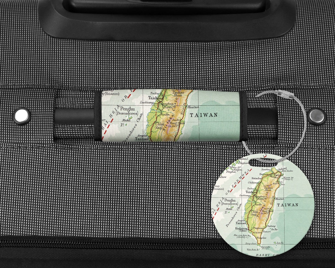 Taiwan Map Luggage Tag Taiwan Travel Gift Taiwan Luggage Tag Taiwan ...