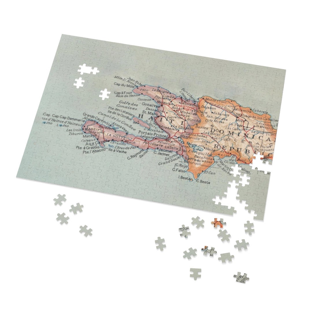 Haiti Map Puzzle Puzzle for Adults Haiti Jigsaw Puzzle Haiti 500 Piece ...