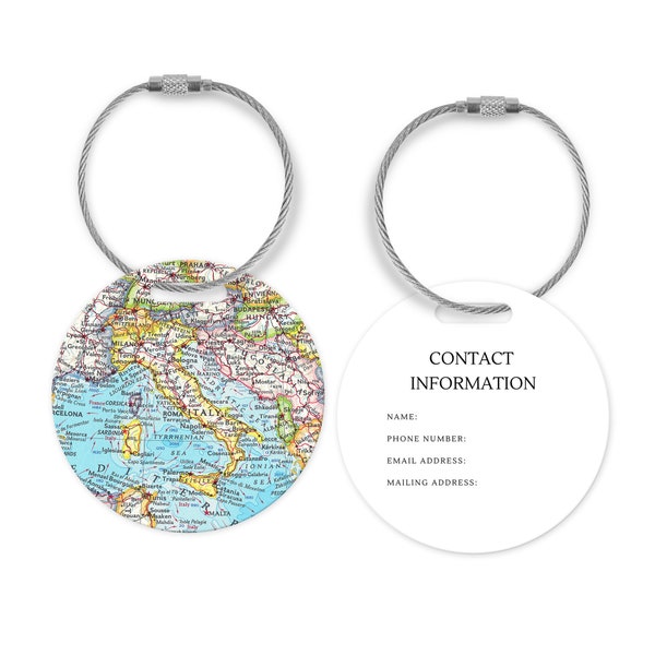 Italy Luggage Tags - Etsy