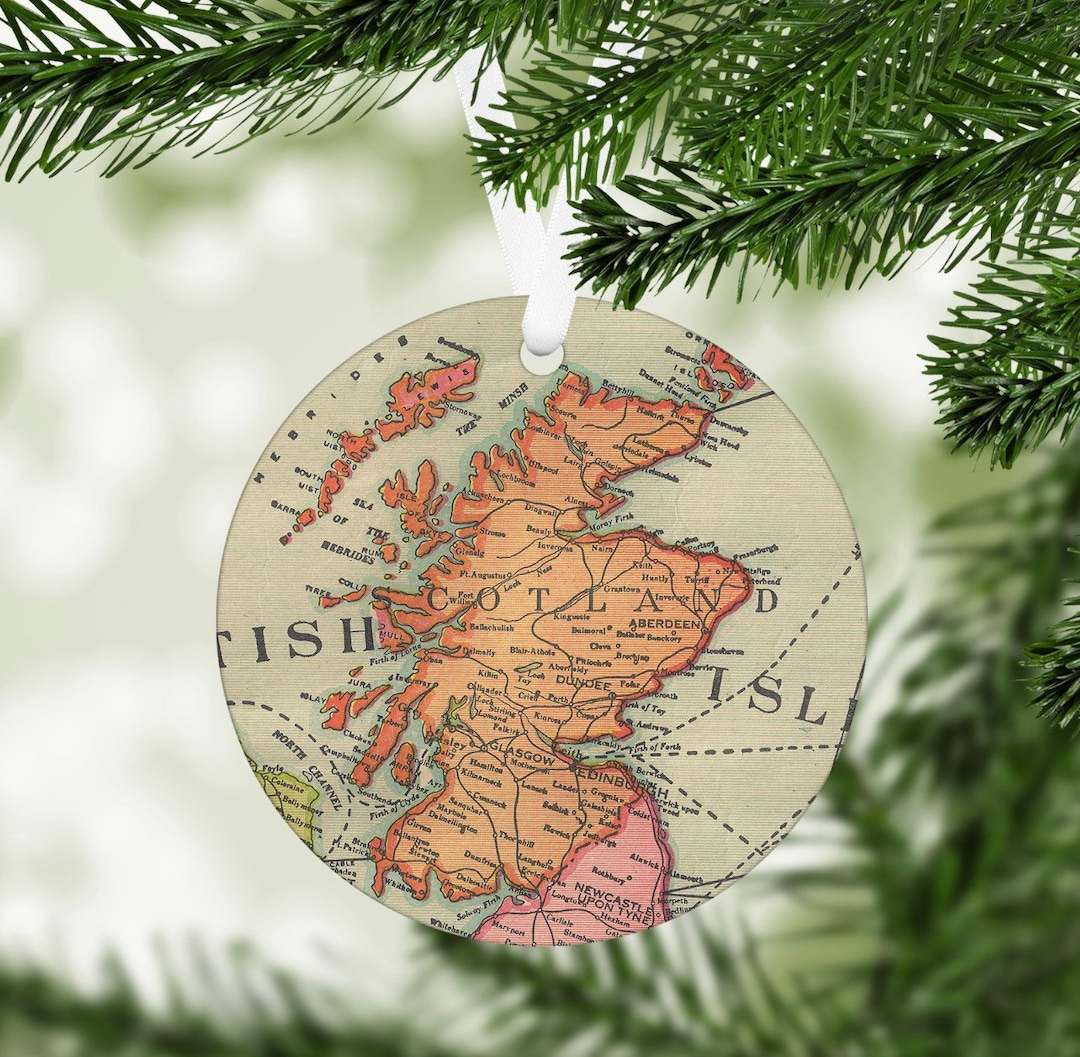 Scotland Map Ornament - Scotland Ornament - Scotland Gift - Scotland ...