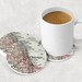 Florence Italy Vintage Map Ceramic Coasters Coaster Set Decorative ...