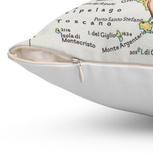 Tuscany Map Pillow Tuscany Pillow Tuscany Wedding Gift Tuscany ...
