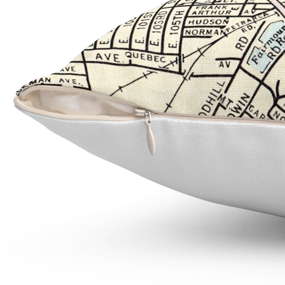 Case Western University Map Pillow Case Western University - Etsy