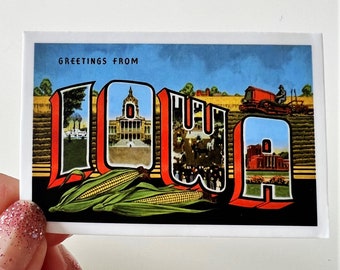 Iowa Sticker Iowa Decal Multiple Sizes Bumper Sticker Water Bottle ...