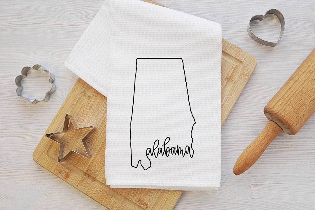 Alabama Tea Towel - Alabama Kitchen Towel - Alabama Dish Towel ...