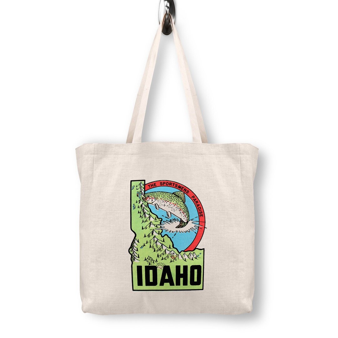 Idaho Tote Bag Idaho Market Tote Idaho Vacation Tote Bag Idaho Travel ...