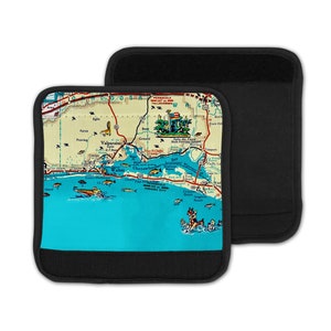 Destin Florida Map Luggage Tag Destin Airport Tag Destin Suitcase Tag ...