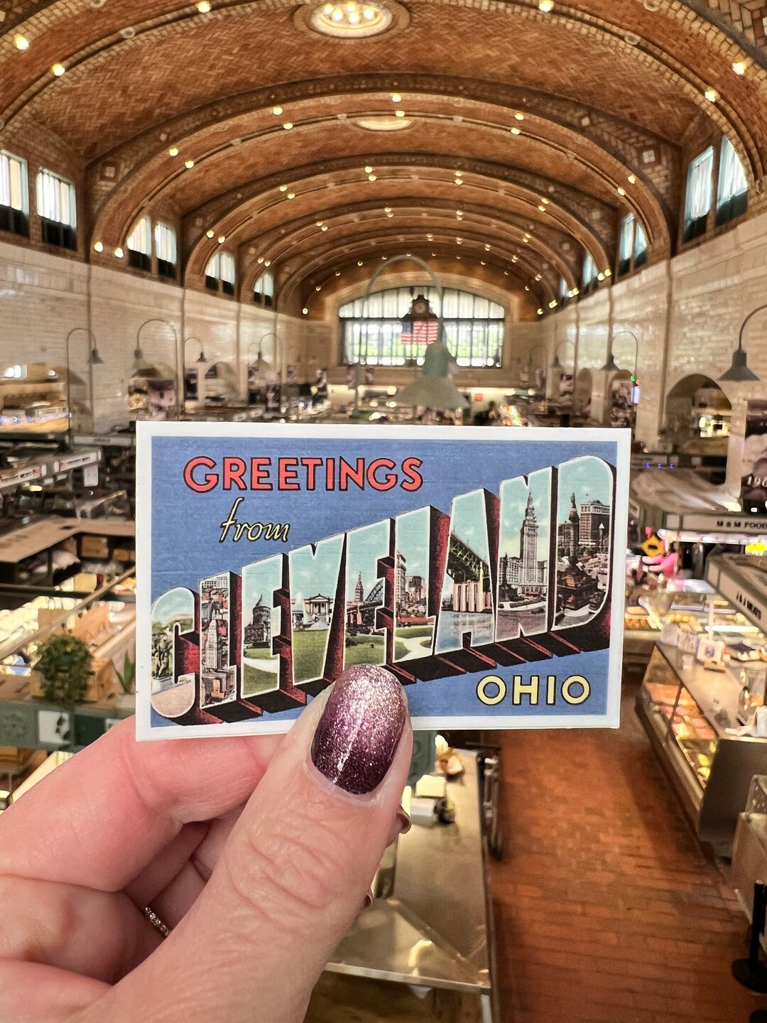 Vintage Cleveland Ohio Postcard Sticker | Retro Travel Vinyl Sticker ...