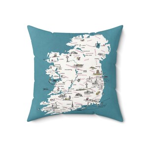 Ireland Map Pillow - Ireland Pillow - Ireland Wedding Gift - Ireland ...