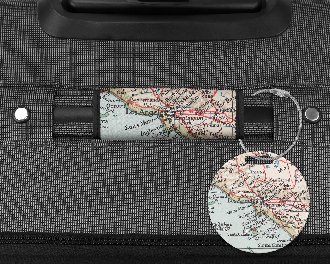 Los Angeles California Luggage Tag Los Angeles Luggage Tag Los Angeles ...