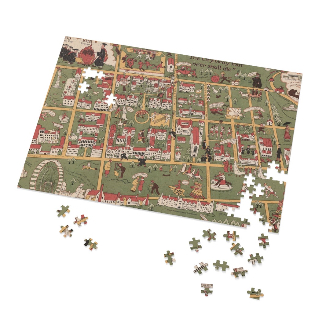 University of Chicago Map Puzzle University of Chicago Airbnb ...