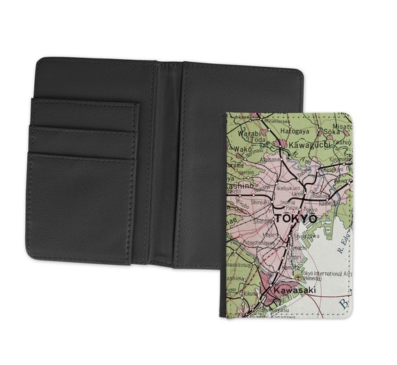 Tokyo Passport Cover Tokyo Passport Holder Tokyo Map - Etsy