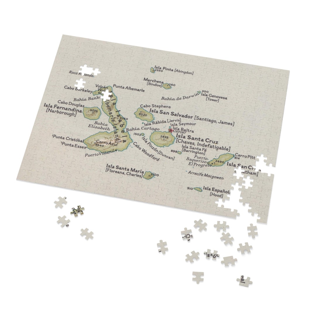 Galapagos Islands Map Puzzle Galapagos Islands Puzzle for Adults ...