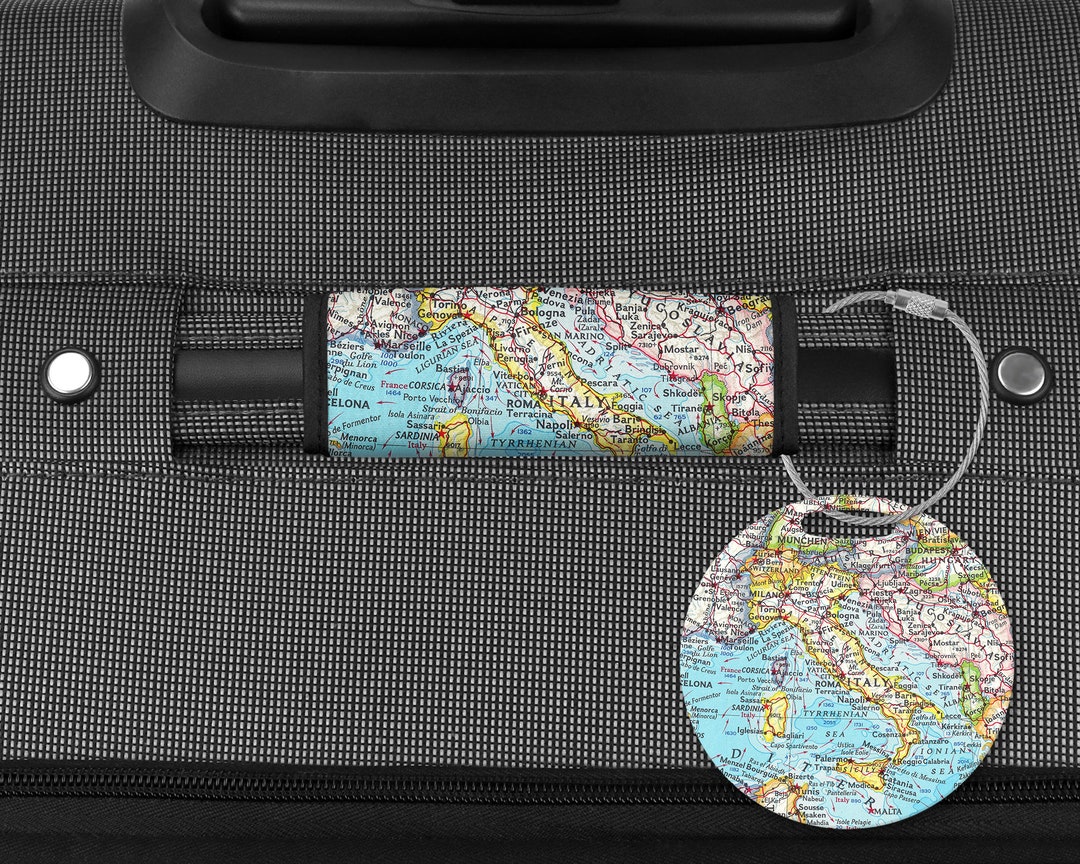 Italy Map Luggage Tag - Italy Map - Italy Vacation - Italy Airport Tag ...
