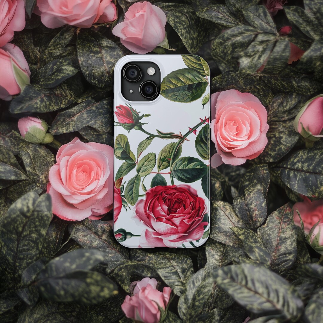 Rose With Thorns Phone Case - Etsy