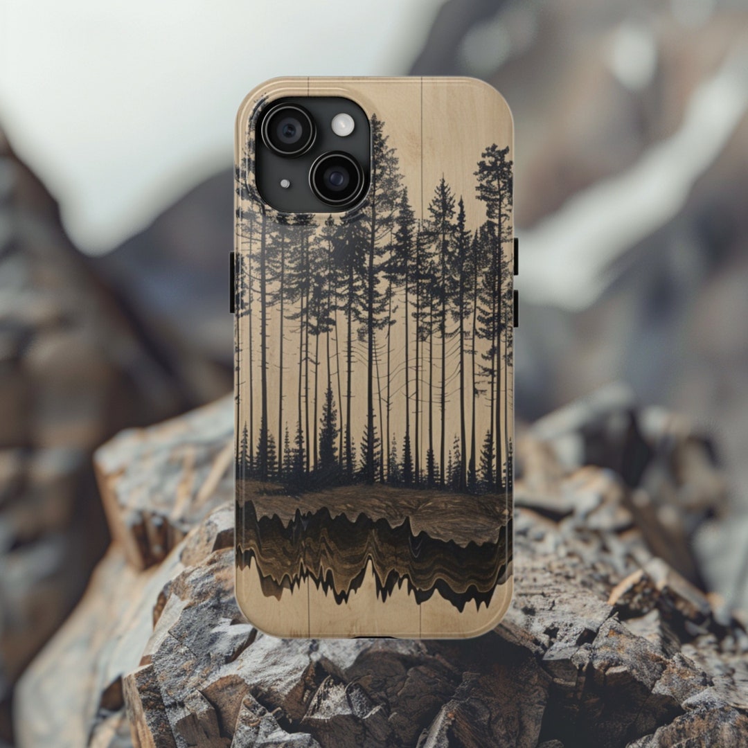 Forest Stand on Topographical Graph Phone Case - Etsy