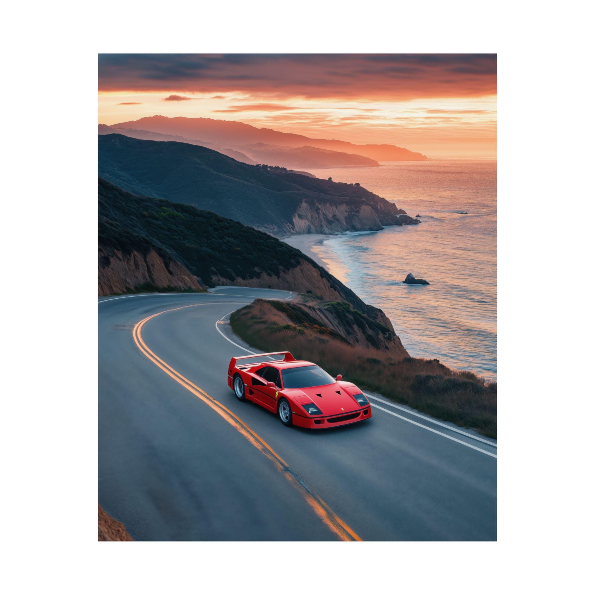 Ferrari F40 Poster | Ferrari F40 Wall-art (v2) - Etsy Canada