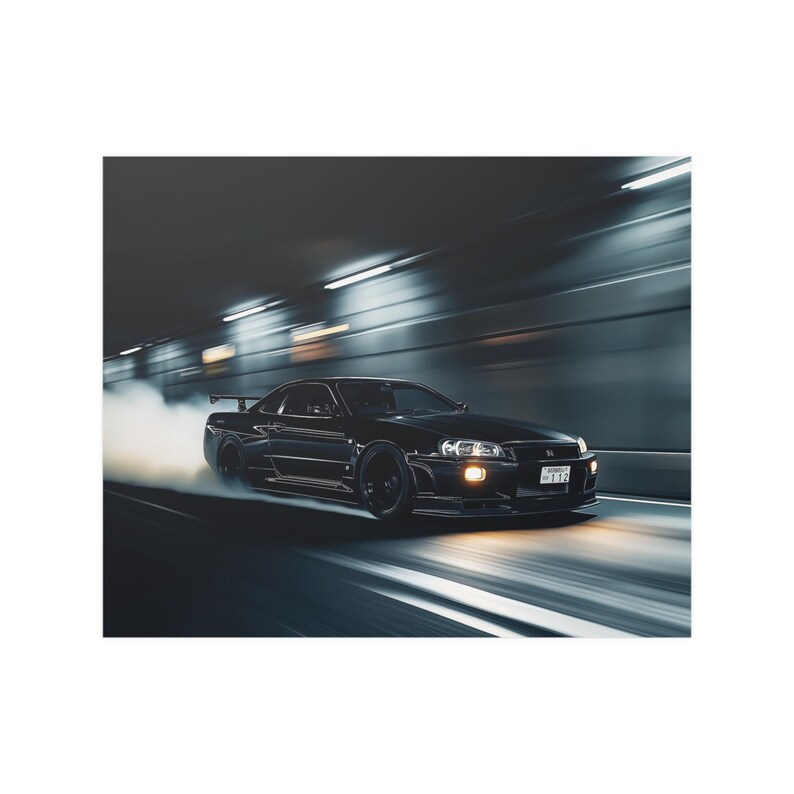 Nissan R34 Skyline GT-R Poster Nissan R34 Skyline GT-R Wall-art v4 - Etsy