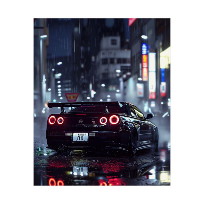 Nissan R34 Skyline GT-R Poster | Nissan R34 Skyline GT-R Wall-art - Etsy