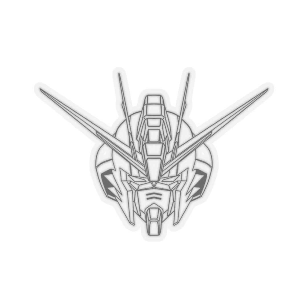 Gundam Head Outline Gunpla Kiss-cut Sticker - Etsy