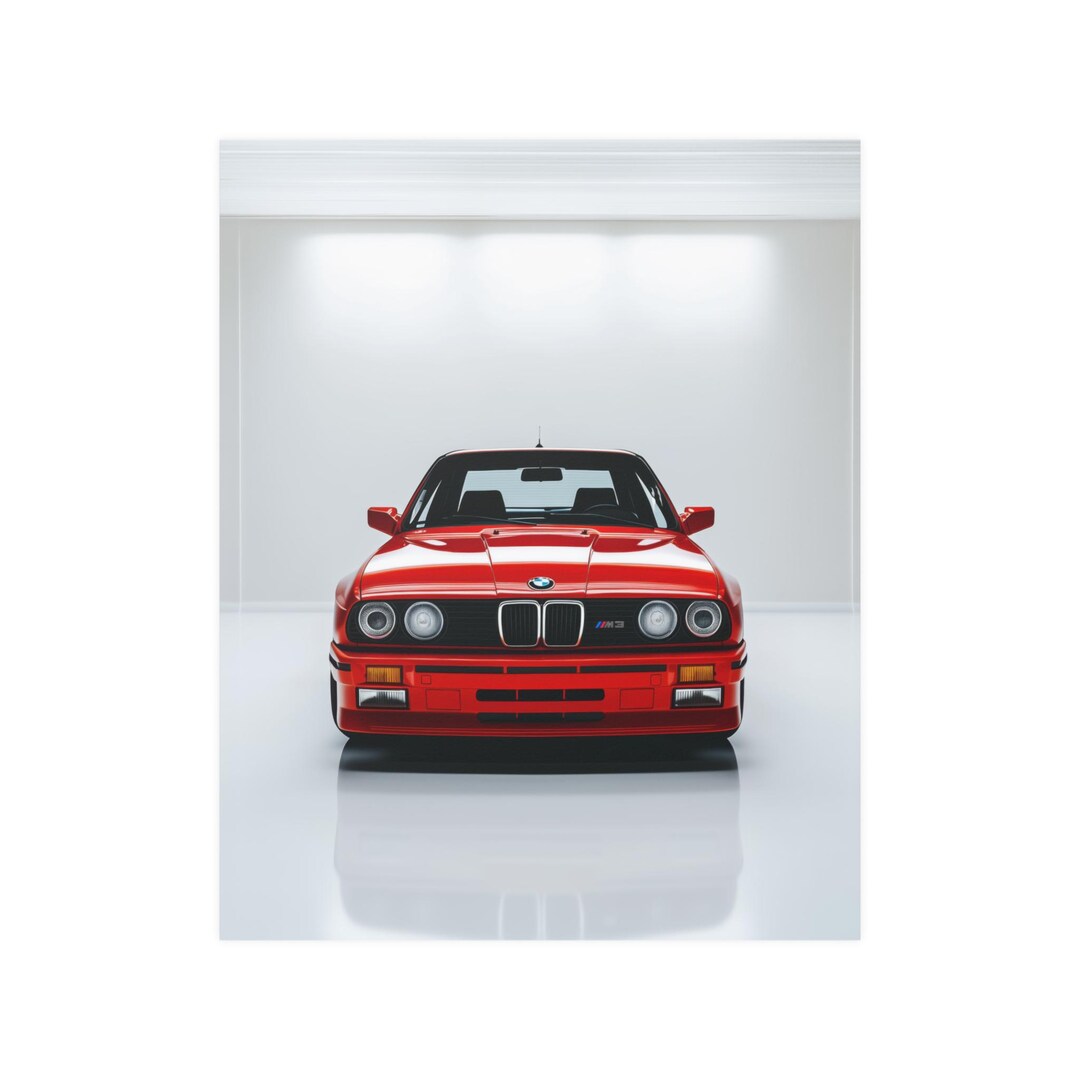 BMW E30 M3 Poster | BMW E30 M3 Wall-art (v2) - Etsy