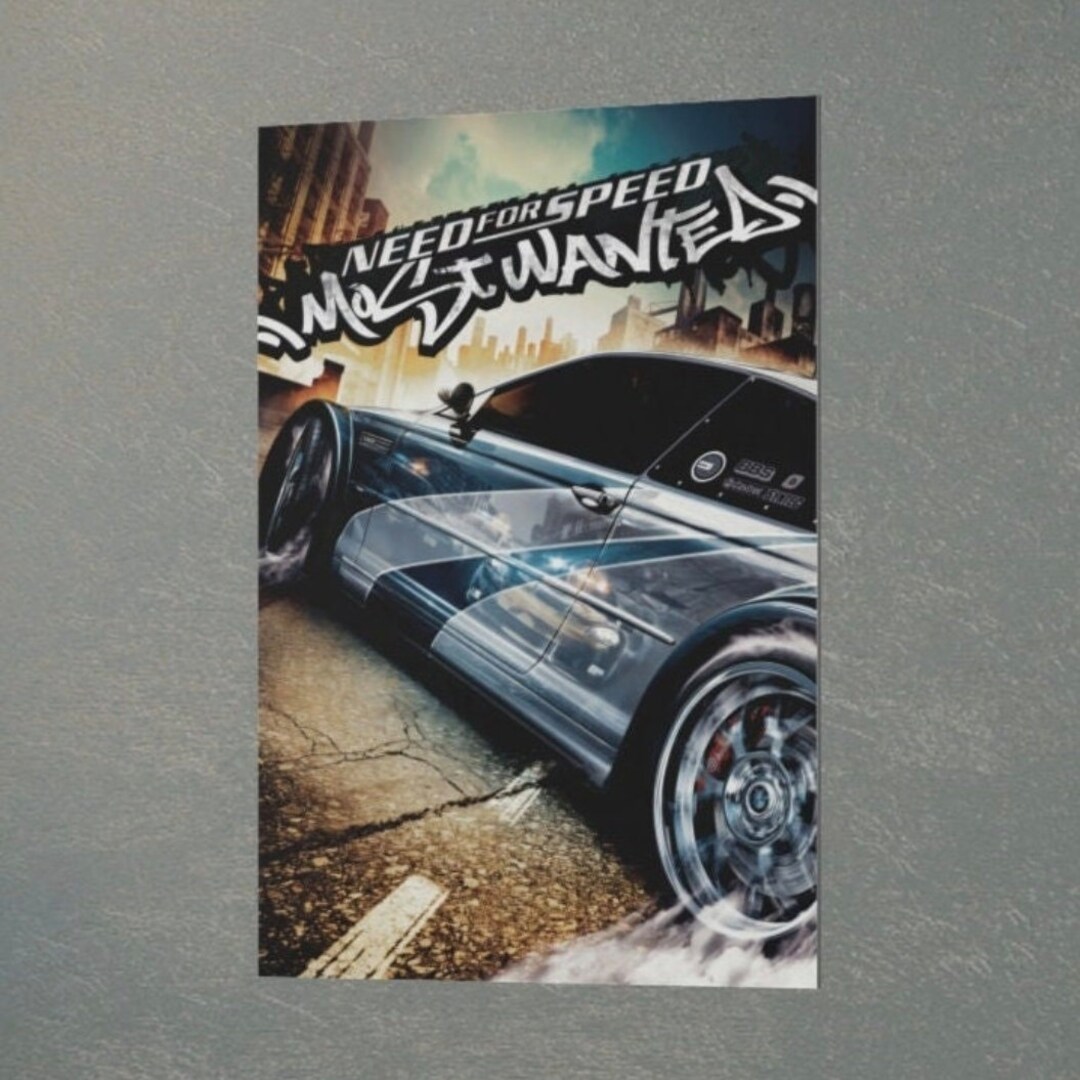 Need for Speed Most Wanted Poster NFSMW Poster Video Game Wall Art ...