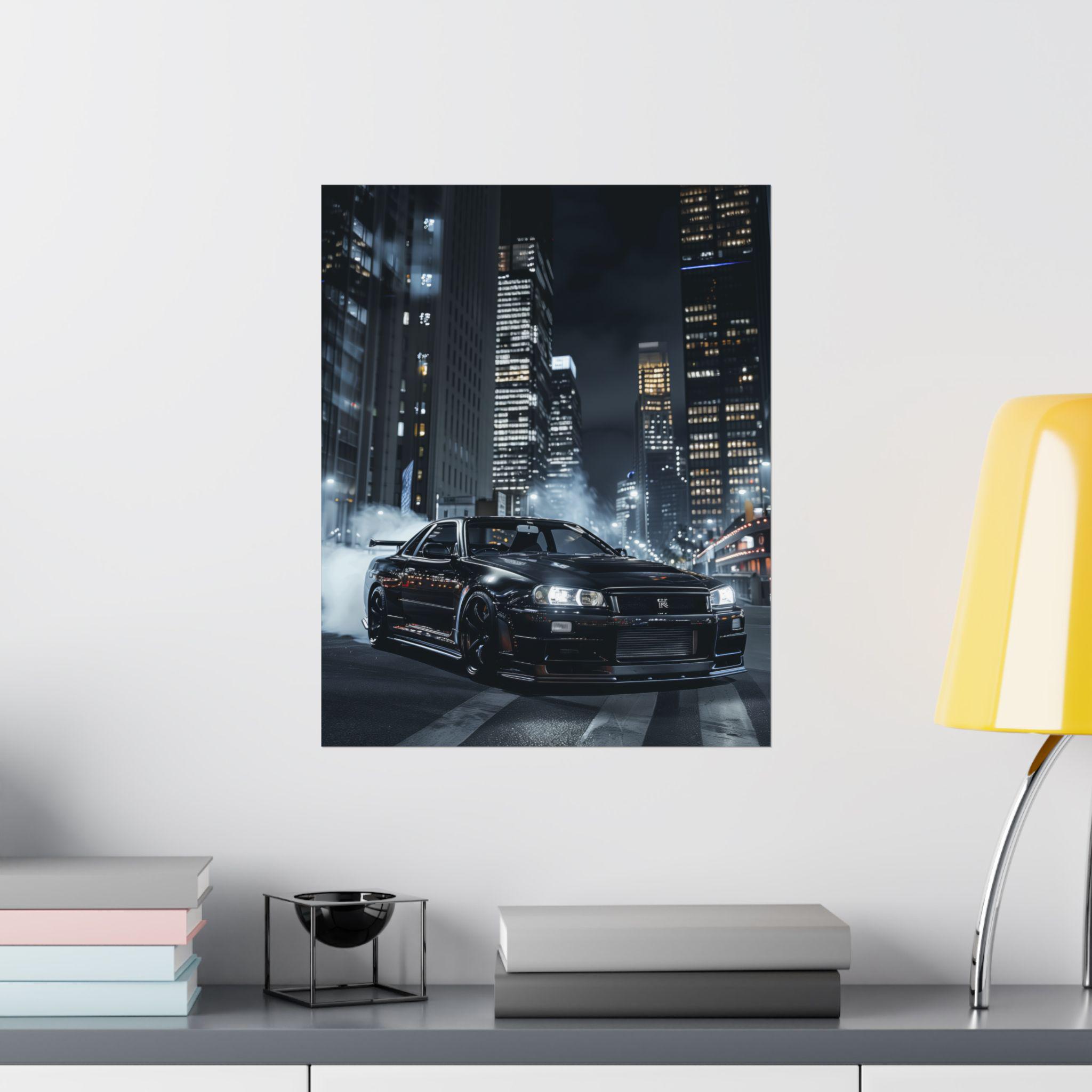 Nissan R34 Skyline GT-R Poster | Nissan R34 Skyline GT-R Wall-art (v2 ...