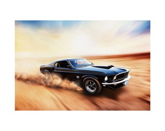 1969 Ford Mustang Boss 429 - Etsy UK