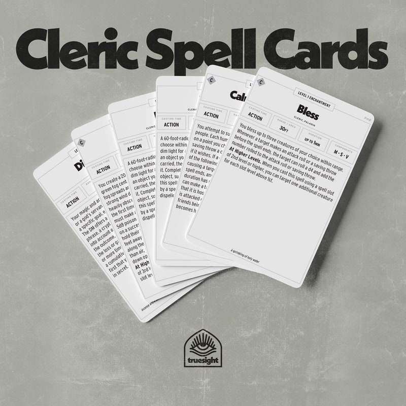 2024 Dnd Spell Cards - Etsy