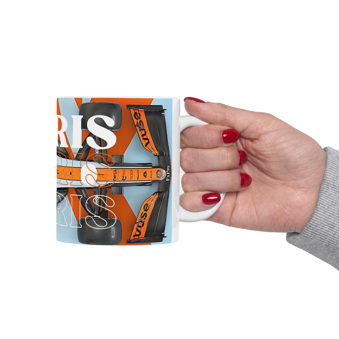 Lando Norris Gulf Livery Mclaren F1 Ceramic Mug, (11oz, 15oz) - Etsy