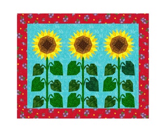 Sunflower Quilt Pattern - Etsy