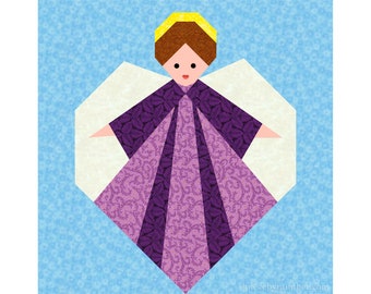 Angel Quilt Block Pattern Paper Piecing PDF - Etsy