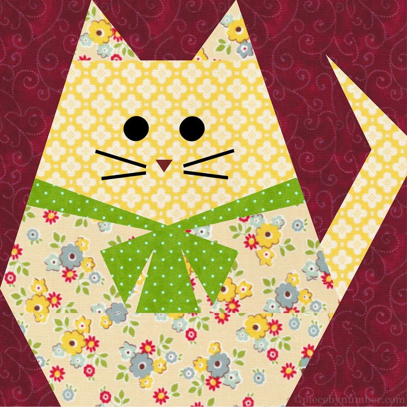 Cat Quilt Pattern - Etsy