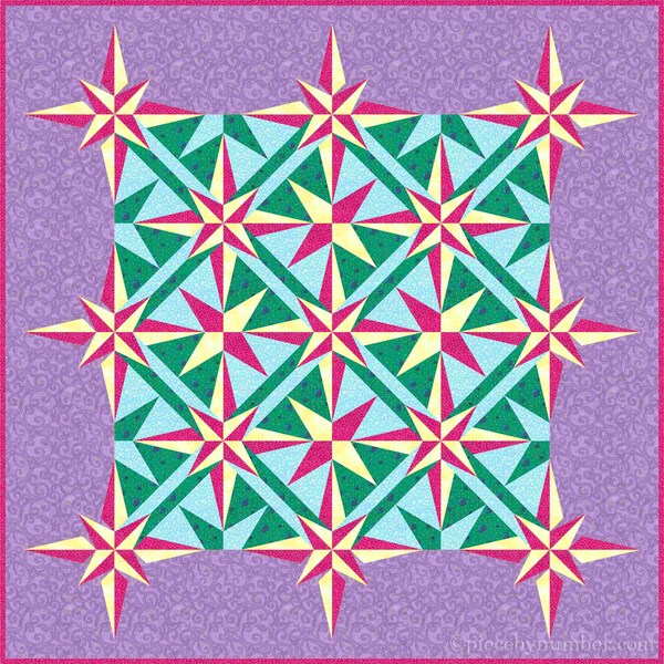 Mariners Compass Quilt Pattern - Etsy