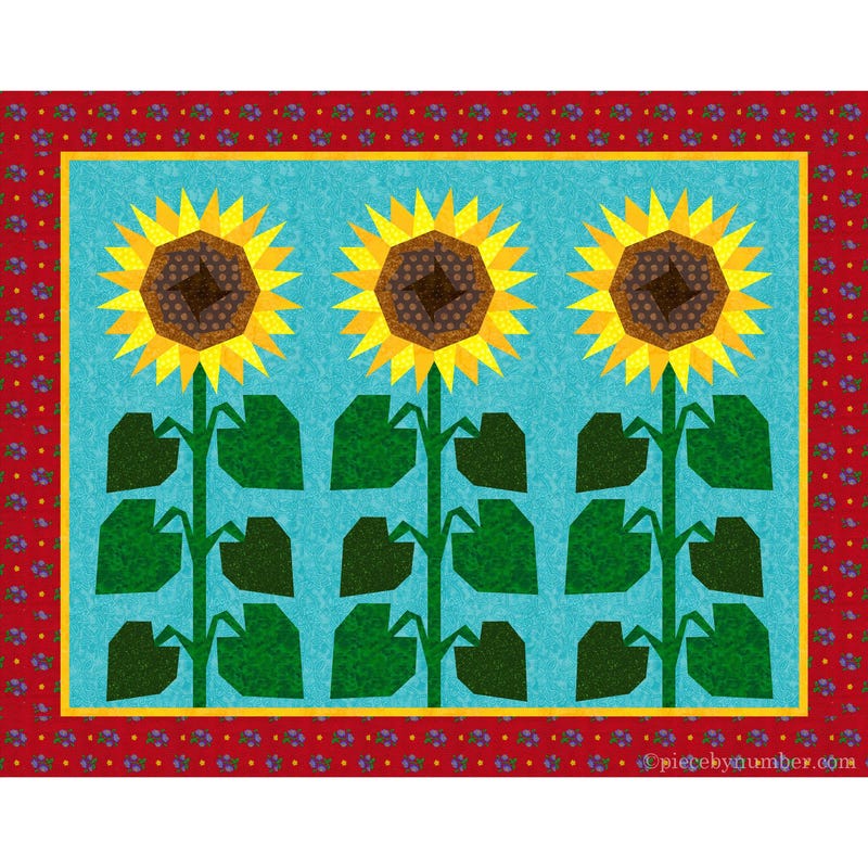 Sunflower Quilt - Etsy
