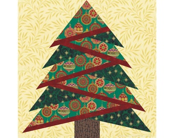 Reindeer Paper Pieced Quilt Block Pattern PDF Download, 6 & 12 Inch ...