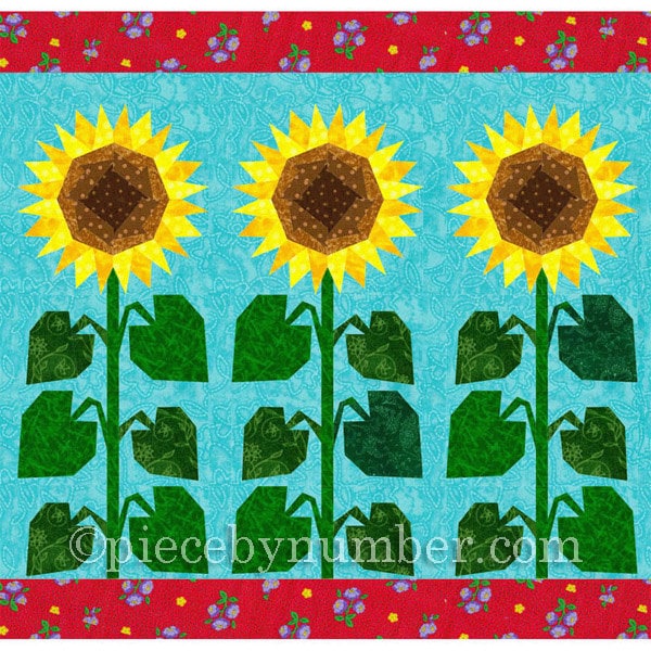 Sunflower Quilt Block Pattern - Etsy